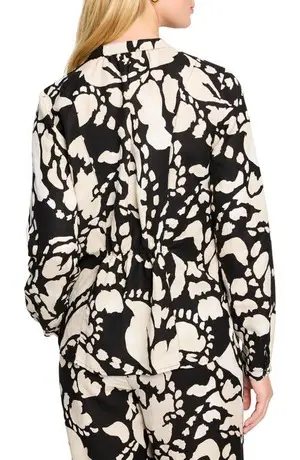 NIC+ZOE Evening Petal Linen Blend Top