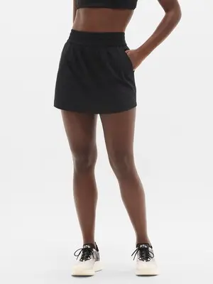 Athleta Weekender High Rise 14" Run Skort - Black