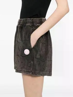 A BATHING APE Aape * Logo Sweat Short - Brown