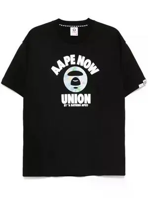 AAPE BY *A BATHING APE Moonface Logo Short Sleeves Tee
