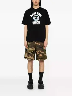 AAPE BY *A BATHING APE Moonface Logo Short Sleeves Tee
