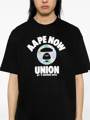 AAPE BY *A BATHING APE Moonface Logo Short Sleeves Tee