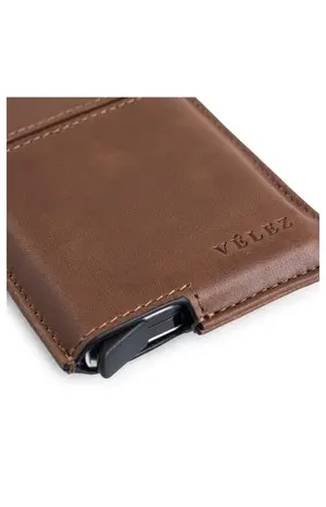 VELEZ Leather Mini Wallet Document Holder