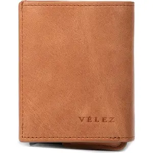 VELEZ Garry Tech Leather Card Holder Brown