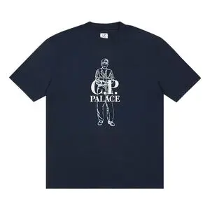 PALACE X C.p. Company Logo T-shirt 'navy - Blue