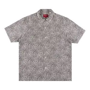 Supreme Leopard Silk Short-sleeve Shirt - Pink