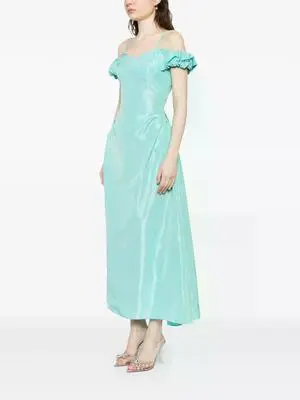 SAIID KOBEISY Midi Taffeta Dress