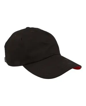 Alexander McQueen Logo Embroidered Baseball Cap - Black/red