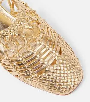 Simkhai Eden Metallic Leather Ballet Flats