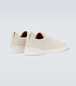Zegna Triple Stitch Sneakers - Beige