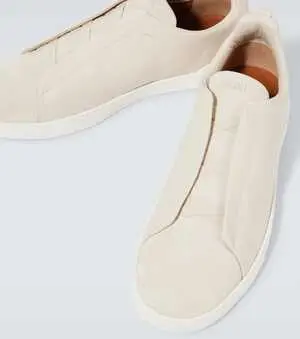 Zegna Triple Stitch Sneakers - Beige