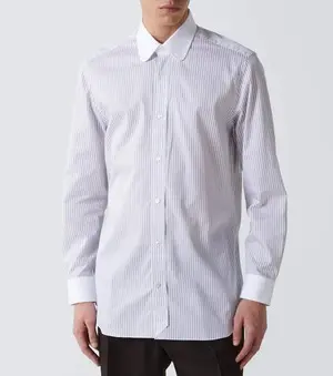 Dunhill Striped Cotton Twill Shirt