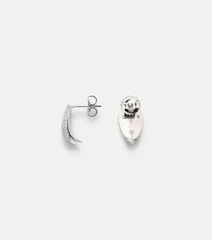 SUZANNE KALAN 18kt White Diamond Stud Earrings