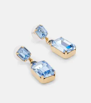 JENNIFER BEHR Justine Gold-plated Drop Earrings - Blue