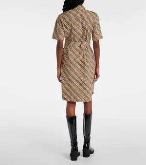 Burberry Checked Cotton Shirt Dress