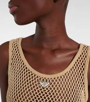 Prada Sheer Cotton Tank Top