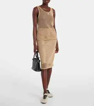 Prada Sheer Cotton Tank Top