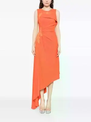 SAIID KOBEISY Floral-embroidered Dress