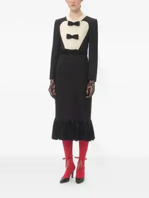 Valentino Garavani Bow-detail Midi Dress