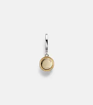 FOUNDRAE True Love Mini 18kt Yellow And White Single Earring With Diamonds