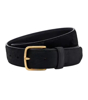 THE ROW Leather Belt - Black