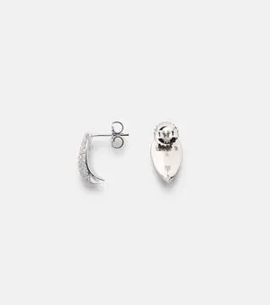 SUZANNE KALAN 18kt White Stud Earrings With Diamonds