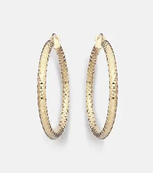 STONE AND STRAND 14kt Yellow Hoop Earrings - Gold