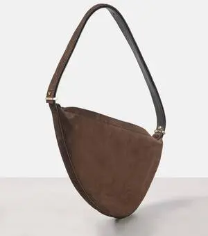 TOTEME Scooped Suede Shoulder Bag - Brown