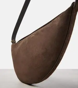 TOTEME Scooped Suede Shoulder Bag - Brown