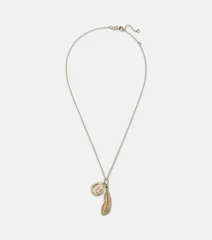 FOUNDRAE Vivacity 18kt Pendant Necklace With Diamonds - Gold