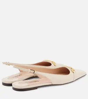 TOM FORD Patent Leather Slingback Flats