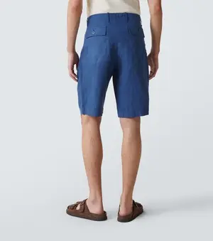 Fedeli Ajaccio Linen Bermuda Shorts