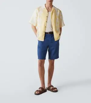 Fedeli Ajaccio Linen Bermuda Shorts