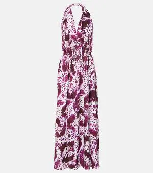 Dries Van Noten Printed Maxi Dress - Pink