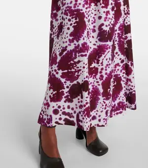 Dries Van Noten Printed Maxi Dress - Pink