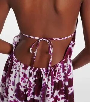 Dries Van Noten Printed Maxi Dress - Pink