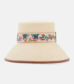 Valentino Garavani Antibes Straw Bucket Hat - Beige