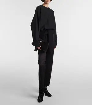 TOTEME Cotton-blend Top - Black