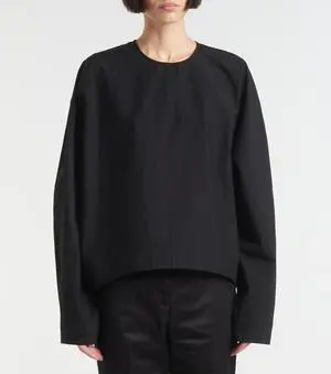 TOTEME Cotton-blend Top - Black