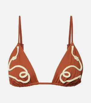Johanna Ortiz Second Nature Bikini Top - Brown