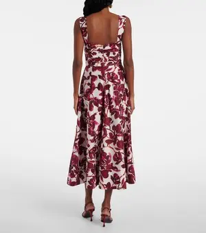 Rebecca Vallance Nerissa Floral Print Midi Dress