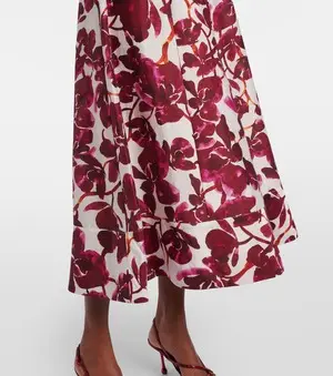 Rebecca Vallance Nerissa Floral Print Midi Dress