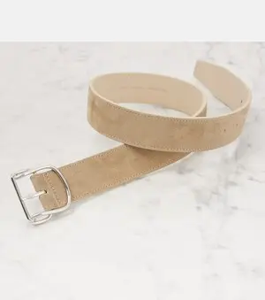 TOTEME Suede Belt - Brown