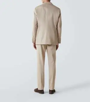 Brunello Cucinelli Cotton And Cashmere Suit - Beige