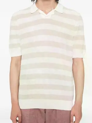 Eleventy Striped Polo Shirt