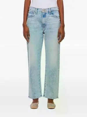 MOTHER The Ditcher Zip Ankle Jeans - Blue