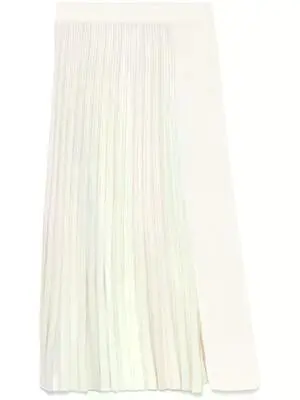 MRZ Plissé Midi Skirt - Neutrals