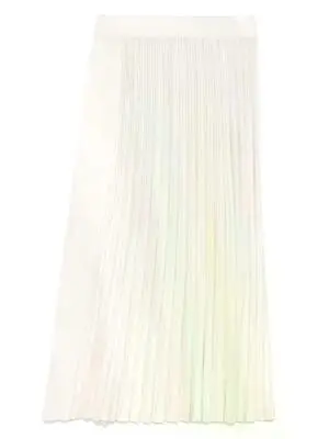 MRZ Plissé Midi Skirt - Neutrals