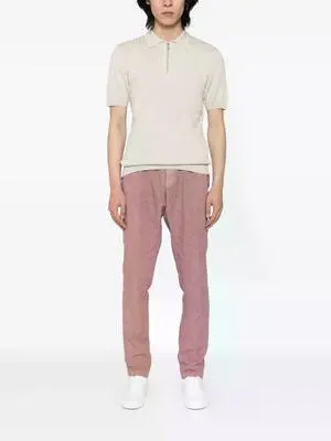Eleventy Cable-knit Polo Shirt