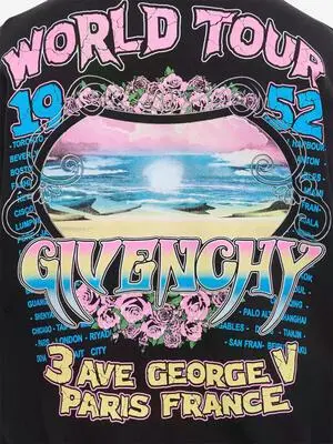 Givenchy World Tour Boxy Fit Hoodie In Fleece